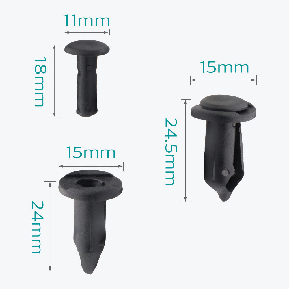 50 Rocker Panel Wheel Line Air Inlet Duct Retainer Clips for GM & Ford ...